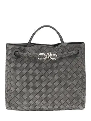 Bottega Veneta Medium Andiamo Handbag - Gray
