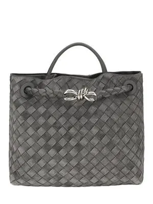 Bottega Veneta Medium Andiamo Handbag - Gray