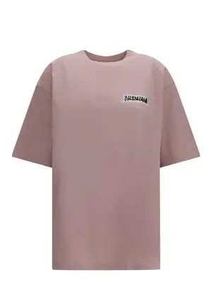 Balenciaga Logo-print T-shirt - Pink