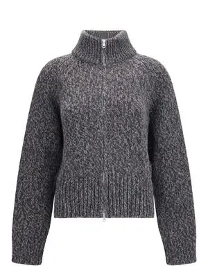 Our Legacy Our Legacy Women Merino Wool Zip Cardigan Gray