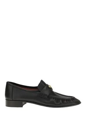 Chloé Letti Leather Loafers - Black