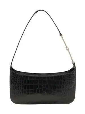 TOM FORD Small Crocodile-print Shoulder Bag - Black