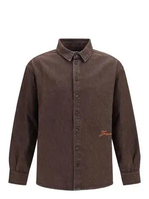 Jacquemus Simon De-nîmes Denim Shirt - Brown