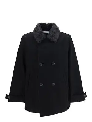 Our Legacy Wage Double-breasted Coat - Black