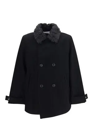 Our Legacy Wage Double-breasted Coat - Black