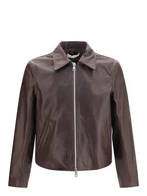 Our Legacy Mini Leather Jacket - Brown
