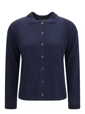 Max Mara 'S Maxmara Women Chiara Virgin Wool Cardigan Blue