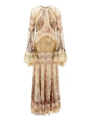 ZIMMERMANN Zimmermann Women Valiant Panelled Gown Silk Dress