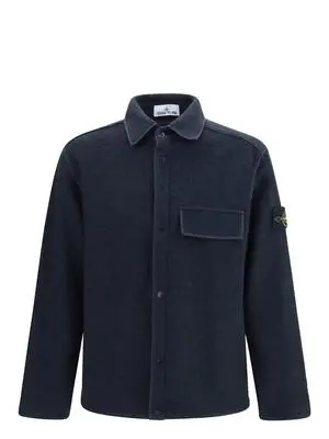 Stone Island Wool-blend Shirt - Blue