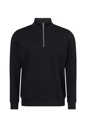 ARNE Interlock Stretch-jersey Sweatshirt S Black