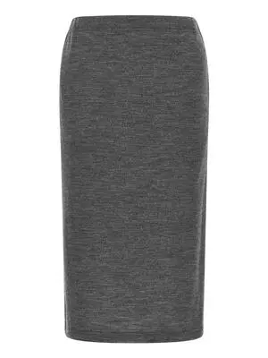 Junya Watanabe Mélange Wool Skirt - Gray