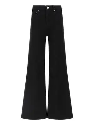 AMI Paris Flared Leg Jeans - Black