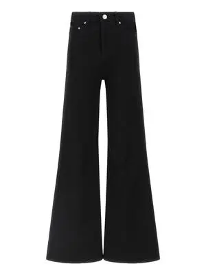 AMI Paris Flared Leg Jeans - Black