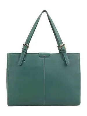 Paul Costelloe Argo Leather Tote - Green