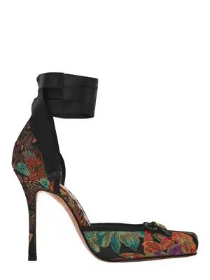 STEVE MADDEN Larina Brocade Lace-up Heels