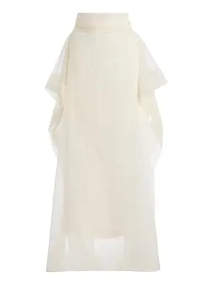 SLOAN Exclusive The Cascade Organza Maxi Skirt - Ivory