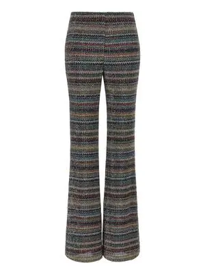 Missoni Missoni Women Weaved Greek Pattern Pants Multicolor