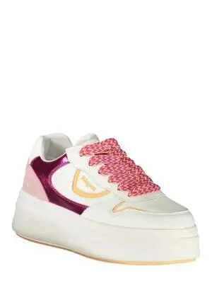 BLAUER. Platform Leather Sneakers - White