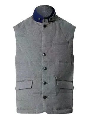 HACKETT  Stand-collar Gilet - Grey