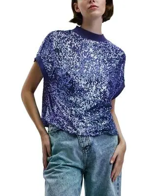 IN THE MOOD FOR LOVE Cosima Sequin-embellished Top