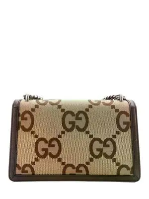Gucci Dionysus Bag Jumbo Gg Canvas Small Shoulder Bag - Brown