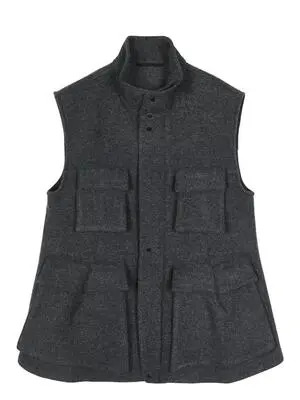 JNBY Multi-pocket Stand-collar Gilet - Grey
