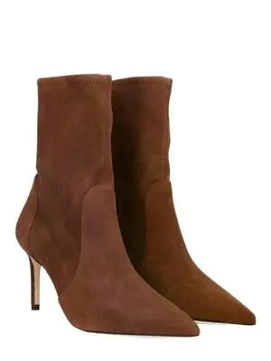 STUART WEITZMAN Stuart Power Suede Ankle Boots