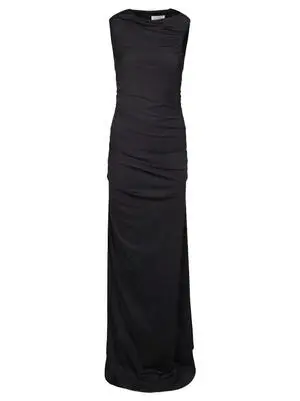 DANAME The Tilda Gathered Sleeveless Maxi Dress - Black