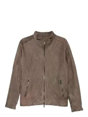 GIORGIO BRATO Leather Zip-up Jacket