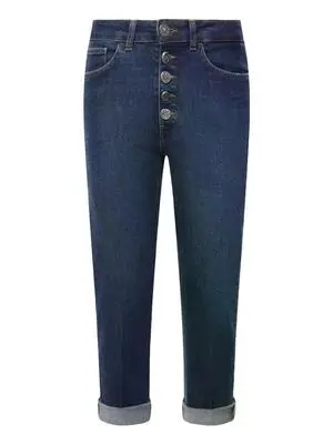 DONDUP Koons Button-front Cropped Jeans - Blue