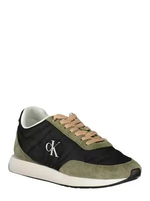Calvin Klein 1979 Signature Logo Runner Sneakers - Black