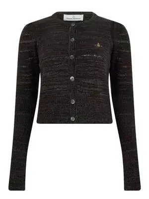 VIVIENNE WESTWOOD Puffed-sleeve Cardigan - Brown