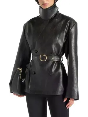 MANIÈRE DE VOIR Whitney Belted Double-breasted Jacket