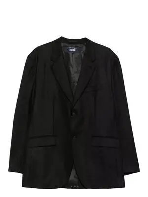 Comme Des Garçons Notched-lapel Single-breasted Jacket - Black