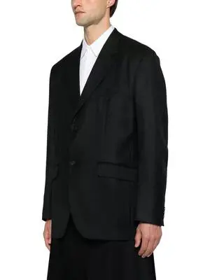 Comme Des Garçons Notched-lapel Single-breasted Jacket - Black