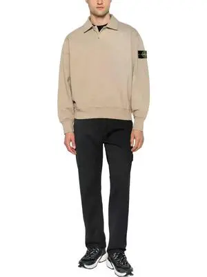 Stone Island Logo-patch Trousers - Black