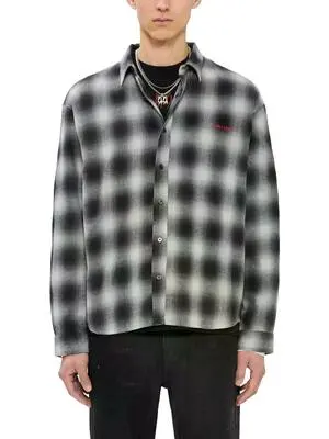 44 LABEL GROUP Check-print Shirt - Grey