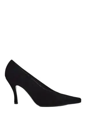 Loulou De Saison Josie Velvet Pumps - Black