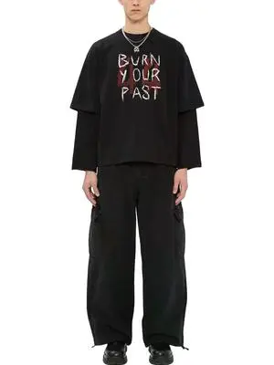 44 LABEL GROUP Byp Long-sleeve T-shirt - Black