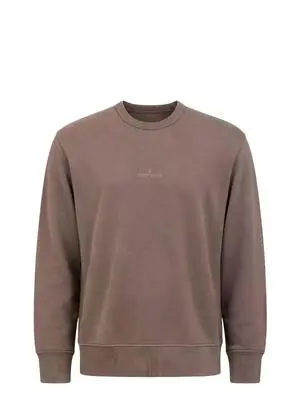 Stone Island Logo-print Sweatshirt - Brown
