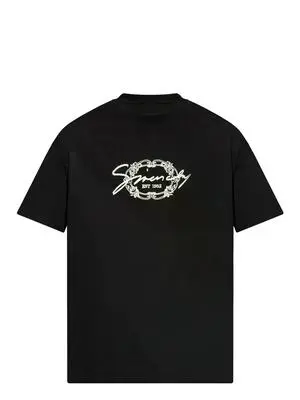 Givenchy T-shirt In Cotton With Medallion - Black