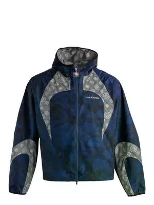 Casablanca Heatmap-print Hooded Jacket Blue