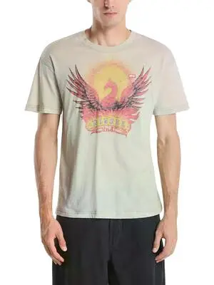 DIESEL® Regular T-shirt With Phoenix Print - Neutrals