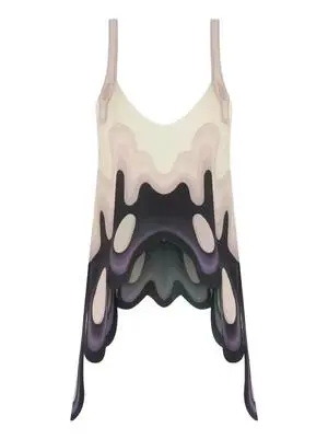 YUKIO Pantera Wave Printed Top