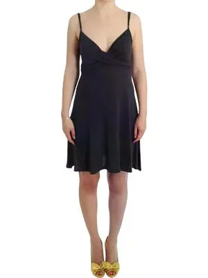 Costume National Knitted A-line Midi Dress - Grey