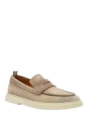 Officine Creative Bones 001 Suede Loafers - Neutrals