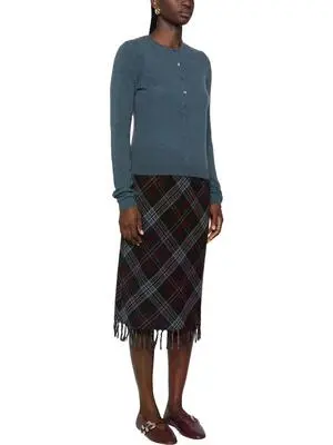 DÔEN Heath Buttoned Sweater Blue