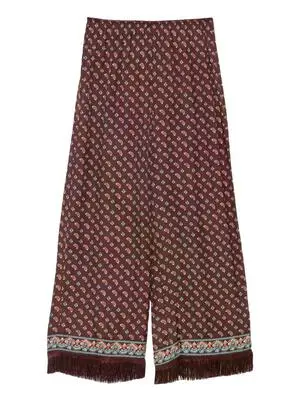 DÔEN Lavona Paisley-print Trousers - Brown