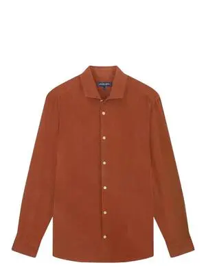 Frescobol Carioca Antonio Linen Shirt Red