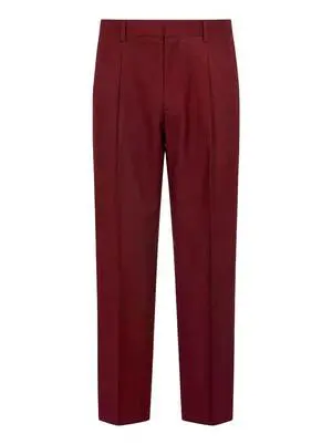 COSTUMEIN Vincent Timisoara Pleated Tailored Trousers - Red
